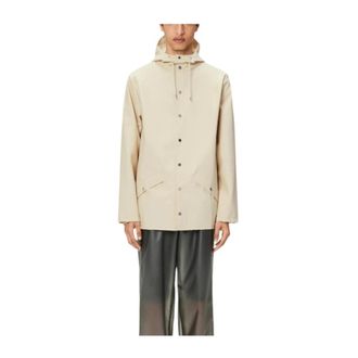 Rains Minimalistische Wasserdichte Jacke - - Jackets - Herren - Braun - L