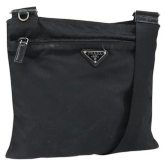 Prada Sac bandouli&egrave;re en nylon Pre-owned - Femme - Pre-owned - Noir - Taille: ONE Size