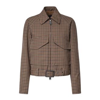 Dondup Leichte Jacke mit G&uuml;rtel - - Jackets - Damen - Braun - S