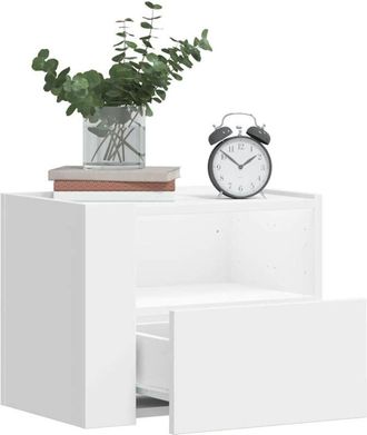 vidaXL Wand-Nachttische 2 Stk. Weiß 45x30x35 cm Vidaxl