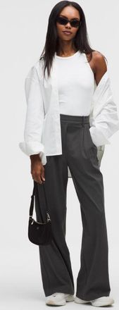 lululemon Pantalon Daydrift large taille haute Standard pour Femmes - Gris - Taille 2XS