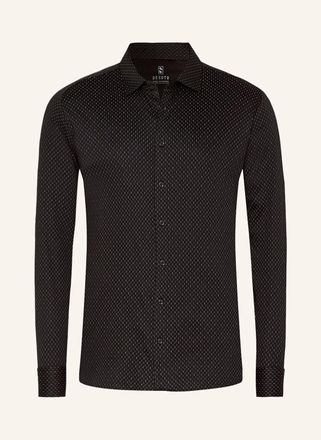 DeSoto Desoto Jerseyhemd Slim Fit schwarz