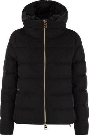 Herno Femme, Vestes, Noir, Taille: 40 FR Resort Silk And Cashmere Down Jacket