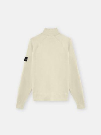 Stone Island Zip Mock-Neck Sweatshirt - Sand