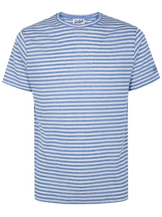 MC2 Saint Barth Stripes Linen T-Shirt