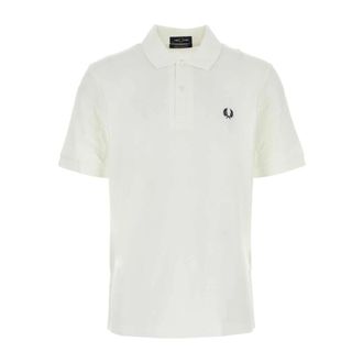 Fred Perry Wei&szlig;es Piqu&eacute;-Polohemd - - Tops - Herren - Wei&szlig; - XS