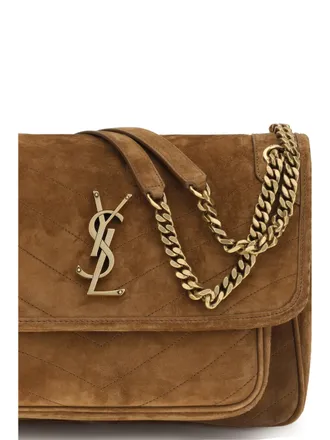 Saint Laurent Niki Shoulder Bag - Brown