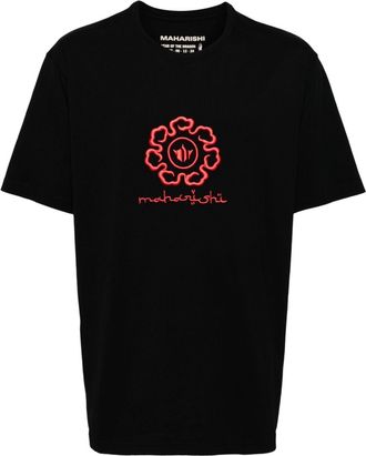 maharishi Spiral Temple T-Shirt - Schwarz