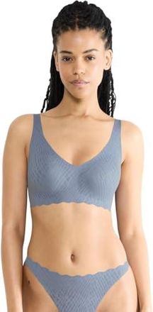 sloggi Zero Feel Bliss Soft Bra, Gris Bleu, XL Grande Taille Femmes