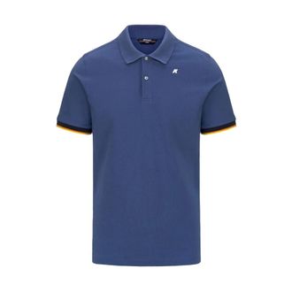 K-Way Vincent Pique Polo - - Tops - Herren - Blau - S