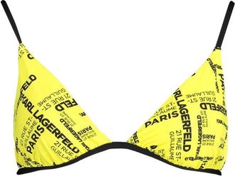 Karl Lagerfeld Triangle Swimsuit - - Swimwear - Damen - Gelb - XS