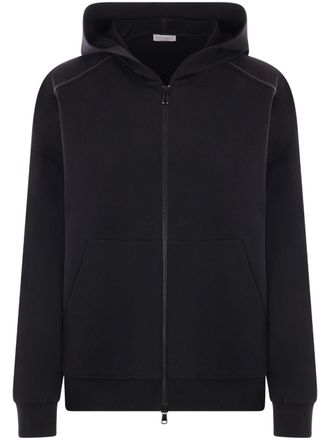 Brunello Cucinelli hoodie en jersey - Noir