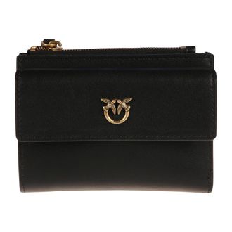 Pinko Pinko, Femme, Accessoires, Noir, Taille: ONE Size Compact Wallet