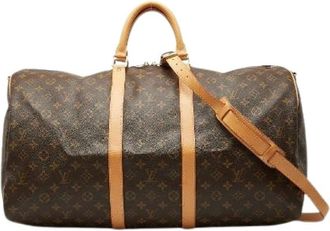 Louis Vuitton unisex, Pre-owned, Brun, Taille: ONE Size Pre-owned Keepall Bandouliere 55