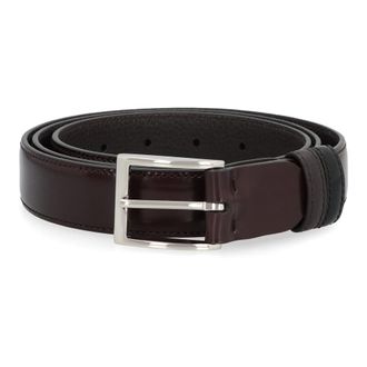 Hogan Homme, Accessoires, Brun, Taille: ONE Size Ceinture Classique R&eacute;versible en Cuir