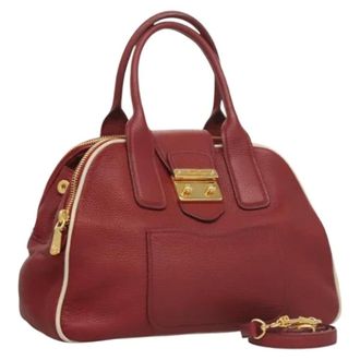 Miu Miu Pre-owned Cuir sacs-main - Femme - Pre-owned - Rouge - Taille: ONE Size