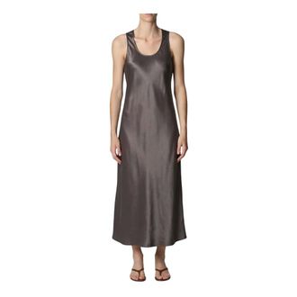 Roberto Collina Femme, Robes, Brun, Taille: 36 FR Kleid Seide 261Fxa55032