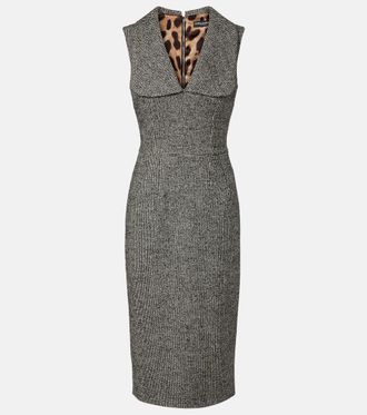 Dolce & Gabbana Robe midi en laine mélangée