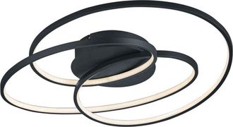 Trio Leuchten Trio Lighting - Plafonnier led 385w noir mat avec variateur 3 intensites - trio - gale 18349958 18349958 18349958 18349958 18349958 18349958 18349958