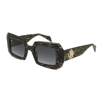 John Richmond Quadratische Sonnenbrille mit Schildpatt-Effekt - - Accessories - Herren - Schwarzk - ONE SIZE