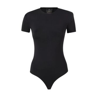 Wardrobe.NYC Wardrobe.nyc - Body Blade &agrave; manches casquette - Femme - Tops - Noir - Taille: 40 FR