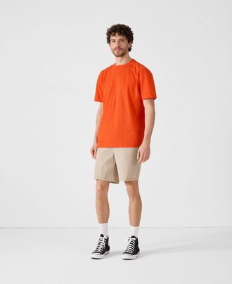 Jott T-shirt col rond en coton Rouge feu Narong - Taille XXL