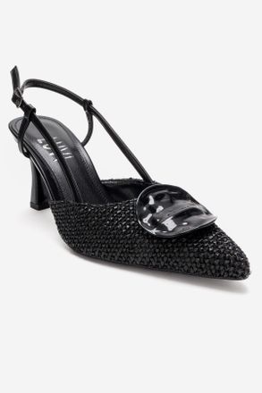Prologue Levia Geflochtener Slingback-Pump mit spitzer Zehenpartie