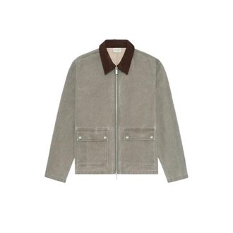 Dr&ocirc;le de Monsieur Gewaschene Jeansjacke mit Rei&szlig;verschluss - - Jackets - Herren - Grau - L