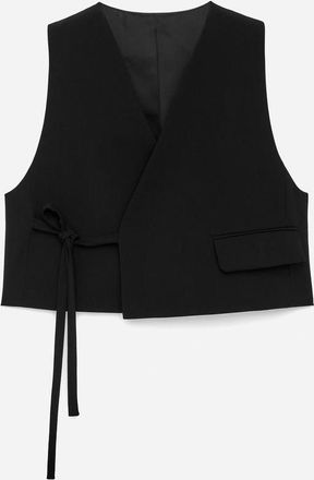 Arket Cropped-Weste -Schwarz