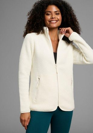 Polarino Fleecejacke aus Teddy-Fleece, &Uuml;bergangsjacke