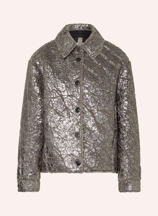 BLONDE No.8 Blonde No.8 Teddyfell-Jacke Ira silber