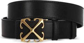 Off-white ceinture en cuir à boucle Arrows - Noir