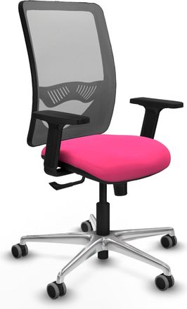Piqueras y Crespo Palo Zulema Rosa Schreibtischstuhl mit 2D-Armlehnen, h&ouml;henverstellbare Lendenwirbelst&uuml;tze, ausgestattet mit Sincro 3 Positionen und Schneideschaum, Gr