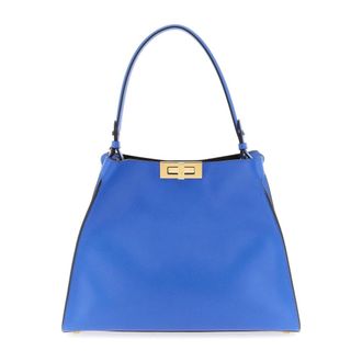 Fendi Peekaboo Iconic Medium Henkeltasche - - Bags - Damen - Blau - ONE SIZE