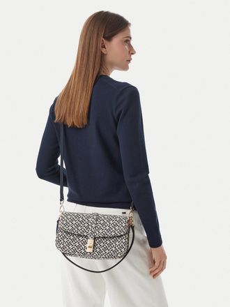 Tommy Hilfiger Handtasche Tommy Hilfiger Th Heritage Conv Crossover Jacqu AW0AW19322 Dunkelblau