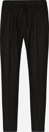 Dolce & Gabbana Jogginghose Aus Cr&ecirc;pe-de-chine-seide - Mann Hosen Und Shorts Schwarz 52