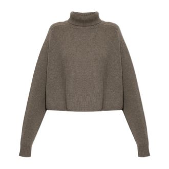 Lisa Yang Pull col roul&eacute; en cachemire Cathie - Femme - Pulls - Brun - Taille: 40 FR