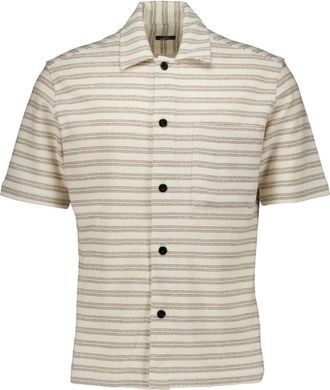 Genti Homme, Chemises, Beige, Taille: M T-shirt &agrave; Manches Courtes