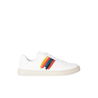 Paul Smith Wei&szlig;e Painted Stripe Hansen Turnschuhe - - Shoes - Herren - Wei&szlig; - 41 EU