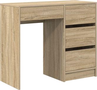 vidaXL Vidaxl - Bureau Ch&ecirc;ne sonoma 90 x 37,5 x 75 cm Bois ding&eacute;nierie