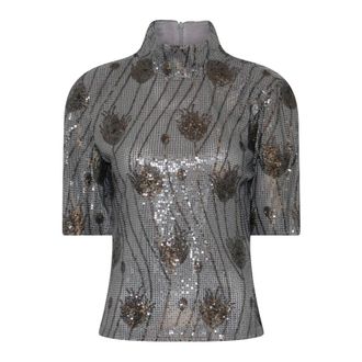 Bruuns Bazaar BeyroniaBBTita Blouse - Femme - Blouses et Chemises - Gris - Taille: 42 FR