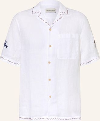 Frescobol Carioca Frescobol Carioca Resorthemd Alves Comfort Fit Aus Leinen weiss