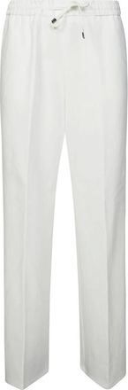 Berwick 1707 Femme, Pantalons, Blanc, Taille: 38 FR Pantalone Palazzo Elastico