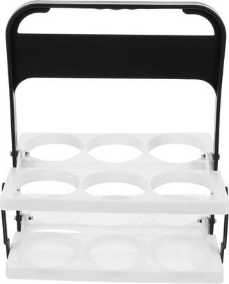 BESPORTBLE Faltbarer Bierflaschen träger aus Robustem Kunststoff mit Praktischem Griff Stabiler Bierkorb für Flaschen als Tragbarer Getränkekorb für Partys Ktv u