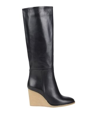 8 by YOOX SPLITLEATHER ROUND-TOE HIGH BOOT