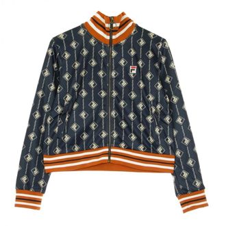Fila Hamo &uuml;berall auf Druckanzugjacke - - Sweatshirts & Hoodies - Damen - Blau - M