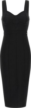 Elisabetta Franchi Knielanges Kleid - Schwarz