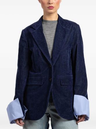 JEJIA Harry cuff blazer - Blau