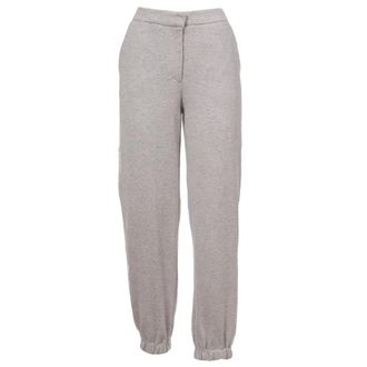 Le Tricot Perugia Woll-- Seiden- und Kaschmirhose - - Trousers - Damen - Grau - M