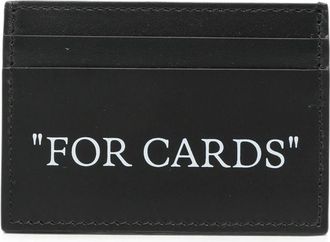 Off-white Quote Leather Cardholder